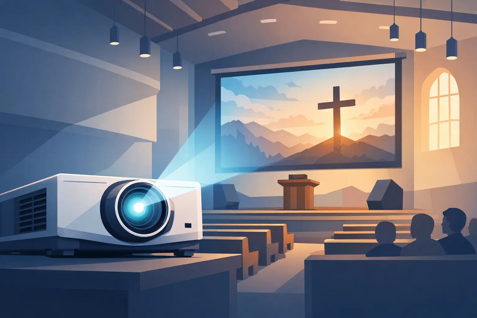 Large Venue Projector for Church Sanctuary – Protech Projection Systems