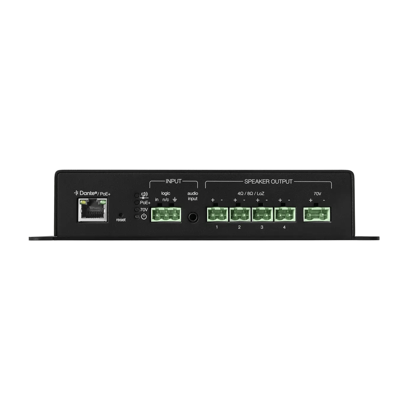 Shure MXN-AMP PoE+ Multichannel Network Amplifier for Conferencing ...