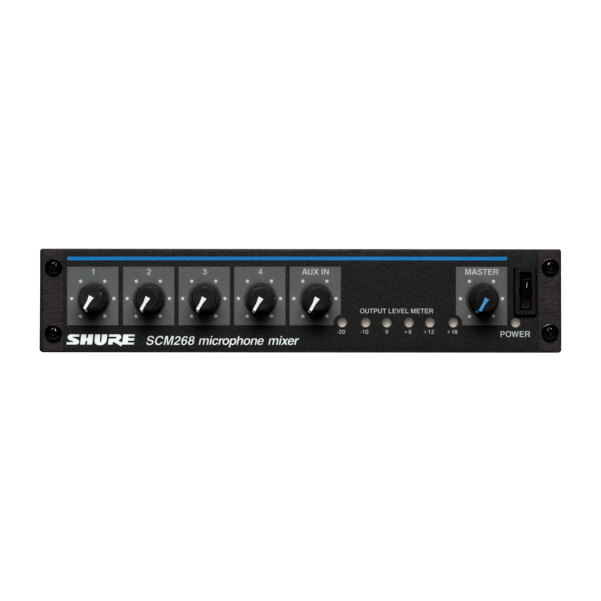 Shure SCM268 4-Channel Mic Mixer | Transformer Balanced Audio – Protech ...
