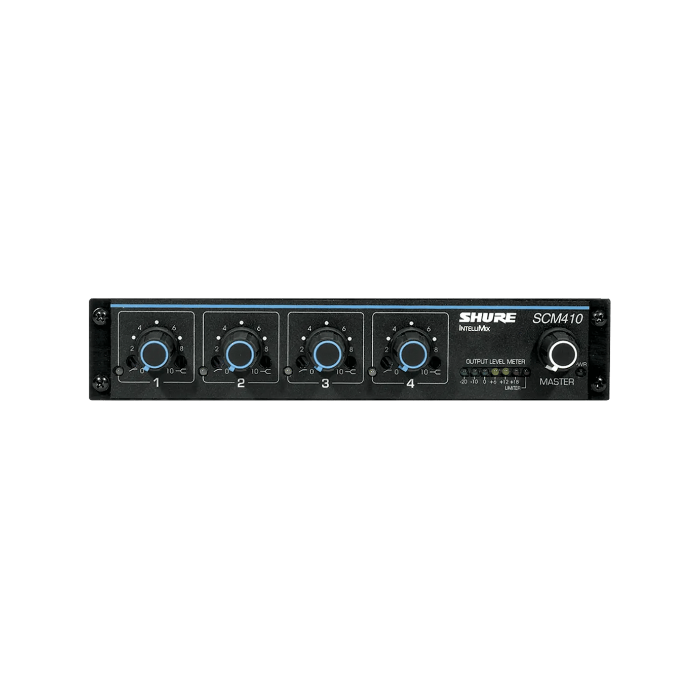 Shure SCM410 4-Channel Automatic Microphone Mixer – Protech Projection ...
